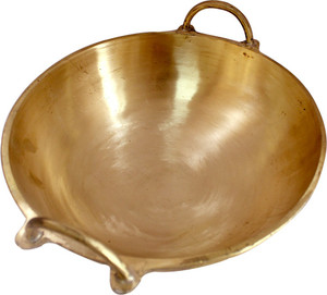 Heribay Kerala Handmade Cheenachatty Pure Brass Kadai Heavy bottom Wok ...