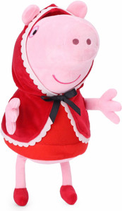Peppa Pig Peppa in Little Red Riding Hood Costume Plush 30 cm - 30 cm ...