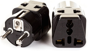 OREI India to European Schuko (Type E/F) Travel Adapter Plug - 2 in 1 ...