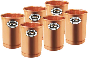 Mr.COPPER KING (Pack of 6) 009 Glass Set Water/Juice Glass Price in ...