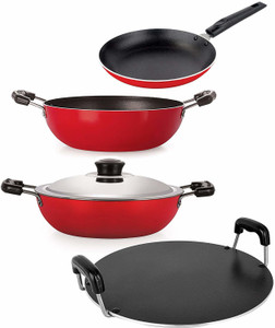 NIRLON Classic Range Non-Stick Cookware Combo Gift Set Offer, Bakelite ...