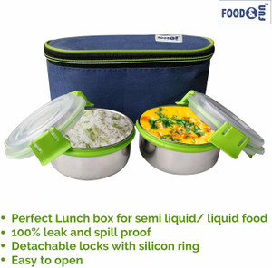 Flipkart.com | FOOD & FUN Premium clip lock Stainless Steel Insulated ...