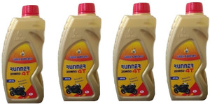 Lubstar Lubricant Runner 4T 20W50 Engine Oil 1Ltr Set of 4 Synthetic ...