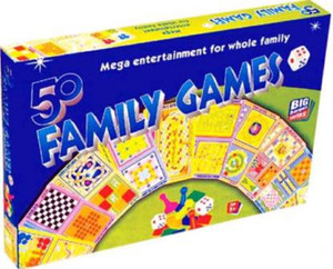 Fun Wheels 50 CLASSIC FAMILY BOARD GAMES In a Single Pack Board Game ...