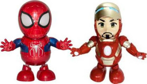 Haulsale Kids favourite Small Dancing Robo Figure of Marvel Super Hero ...