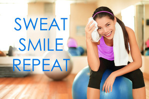 sweat smile repeat |Motivational Poster|Inspirational Poster|Gym poster ...