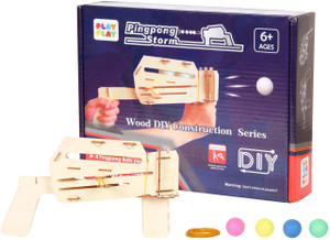Simon WOOD DIY PING PONG STROM GUN TOY Guns & Darts - WOOD DIY PING ...