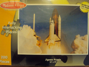 MELISSA & DOUG 200 Piece Space Shuttle Puzzle - 200 Piece Space Shuttle ...