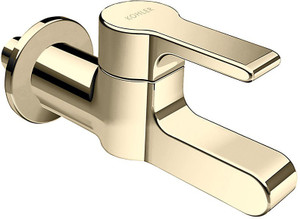 KOHLER 11731IN-4-AF Singulier One Way Bib Tap in French Gold Bib Tap ...