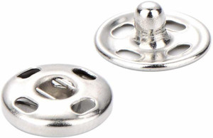 uniquemart 200 Sets Press Tich Buttons Sew-on Snap Metal Snap Fastener ...