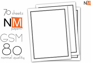 Flipkart.com | NM 70 Sheets One Side Border, Unruled Assignment/Project ...
