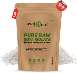 HEALTHOXIDE Pure Raw Soya Isolate 90% Protein Powder Protein Blends ...