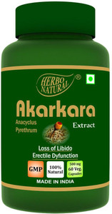 Herbo Natural Akarkara (Anacyclus Pyrethrum) Extract Capsules Price in ...