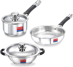 Prestige Induction Bottom Non-Stick Coated Cookware Set Price in India ...