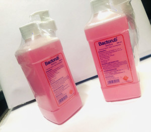 BACTORUB Pink (PACK OF 2 500ML / Hand Sanitizer Pump Dispenser - Price ...