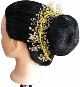 Foreign Holics South Indian Golden Diamond Dancing/Wedding Hair Gajra ...