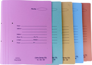 Flipkart.com | SVS Thick Paper cardboard Spring file 600 gsm - Spring ...