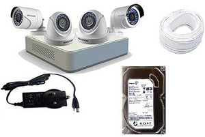 HIKVISION 1MP 4CH 500GB KIT(DVR,2BULLET,2DOME,HDD,BNC,DC,BACKBOX ...