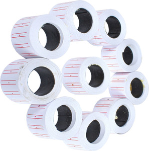 PE Tag MRP Gun Labeller Price for MX-5500 10 Rolls Price Labels Paper ...