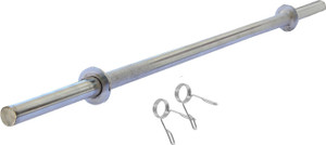 L'AVENIR Gym & Fitness 4ft STRAIGHT ROD / BARBELL with ROD LOCKS for ...