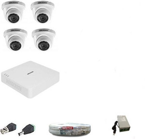HIKVISION AED DS-7A04HGHI-F1/N (2MP) 4CH Turbo HD DVR 1Pcs + 6 Dome ...