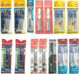 Cello EACH COMBO PACK CONTAINS-10 TIP TOP PEN +10 MY GEL PEN +2 MAXRITE ...