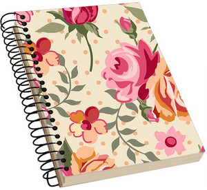 Bluegill Floral Acrylic Notebook A5 Notebook Single Rule 100 Pages ...