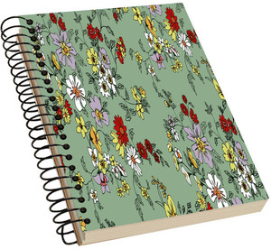 Bluegill Floral Acrylic Notebook A5 Note Book Single Rule 100 Pages ...