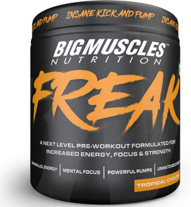BIGMUSCLES NUTRITION Freak Tropical Cyclone Preworkout 30 Serving BCAA ...