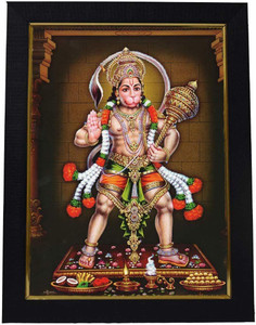 99CRAFTS Lord Hanuman Photo Frame Religious Frame Price in India - Buy ...