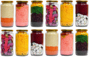 Radha Krishna Enterprise Glass Grocery Container - 1000 ml Price in ...