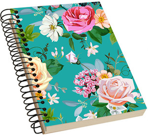 DPL Floral Acrylic Notebook A5 Notebook Single Rule 100 Pages Price in ...
