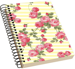 Bluegill Floral Acrylic Notebook A5 Note Book Single Rule 100 Pages ...