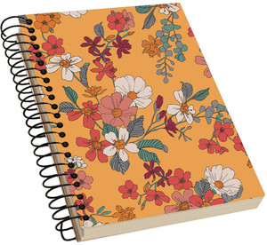 DPL Floral Acrylic Notebook A5 Notebook Single Rule 100 Pages Price in ...