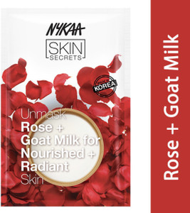 NYKAA Skin Secrets Rose + Goat Milk Sheet Mask (20ml) - Price in India ...