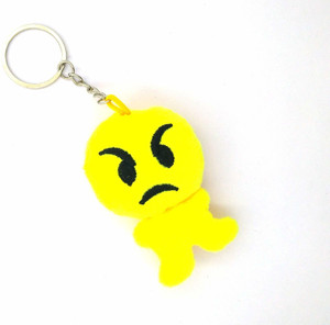 Sparsh Collection Smiling Angry Face Emoji Smiley Key Chain with ...