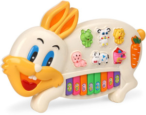 Toyvala Rabbit Musical Piano|3 Modes Animal Sounds, Flashing Lights ...