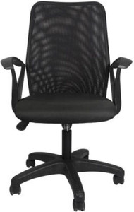 VIZOLT Fabric Office Adjustable Arm Chair Price in India - Buy VIZOLT ...
