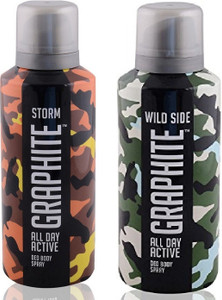 GRAPHITE pack of 2 Deodorant Spray - For Men & Women - Price in India ...
