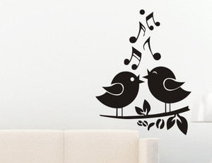 MADHUBAN DÉCOR 59 cm Singing Birds Wall Decal Sticker For Home ...