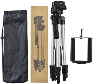 NECKTECH Tripod stand With 3-Way Head Aluminum Digital Camera Tripod ...