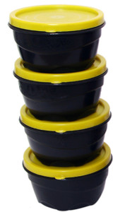 Flipkart.com | Lush Classic Storage Container Black-Yellow Normal Pack ...