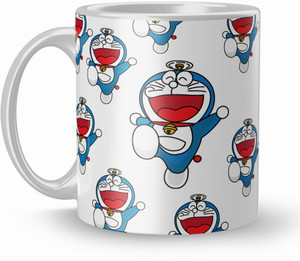 THE NK Store Doraemon Printed Colorful Ceramic Coffee And Tea 320ml ...
