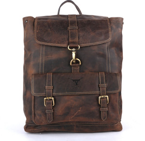 Pinato PL-7717 Camel Backpack Handmade from Genuine Leather Hunter ...