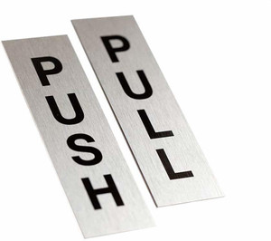 FRKB Self Adhesive Push and Pull Sign Sign Price in India - Buy FRKB ...