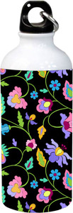 Flipkart.com | EUROSHOP Floral Printed Aluminium Sipper 600 ml Water ...