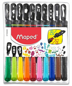 Flipkart.com | Maped 3P Fine Point Graph Mania 10 Pack Set Round Shaped ...