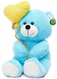 RUCHI Soft sweet and soft Love balloon Blue teddy Bear - 30 cm - Soft ...