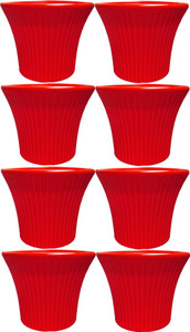 Anand vatika Sunrise pot Red Set of 8 Plant Container Set Price in ...