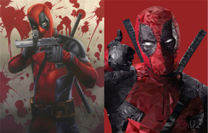 set of 2 deadpool premium room poster all marvel super room poster(no ...